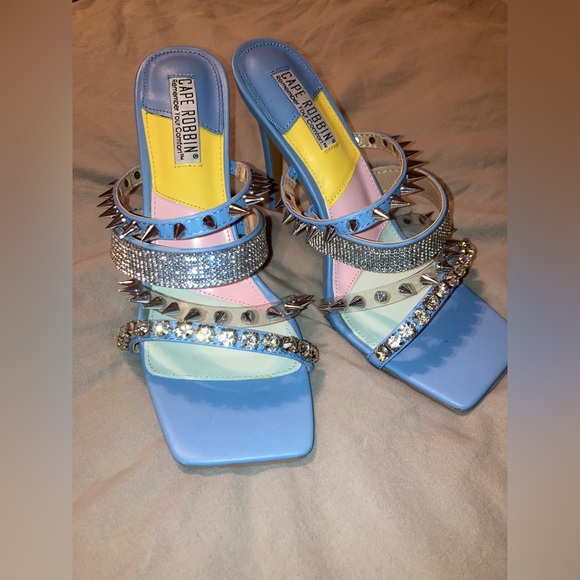 Cape Robbin | Shoes | Cape Robbin Studded Rhinestone Heels Size 9 ...